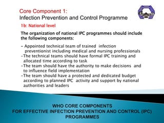WHO Guidelines on Core Components of Infection Prevention and Control ...