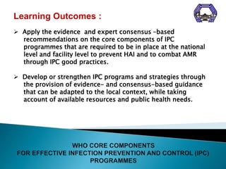 WHO Guidelines on Core Components of Infection Prevention and Control ...