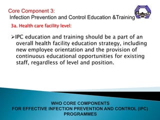 WHO Guidelines on Core Components of Infection Prevention and Control ...