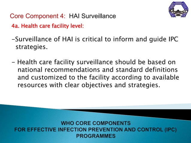 WHO Guidelines on Core Components of Infection Prevention and Control ...
