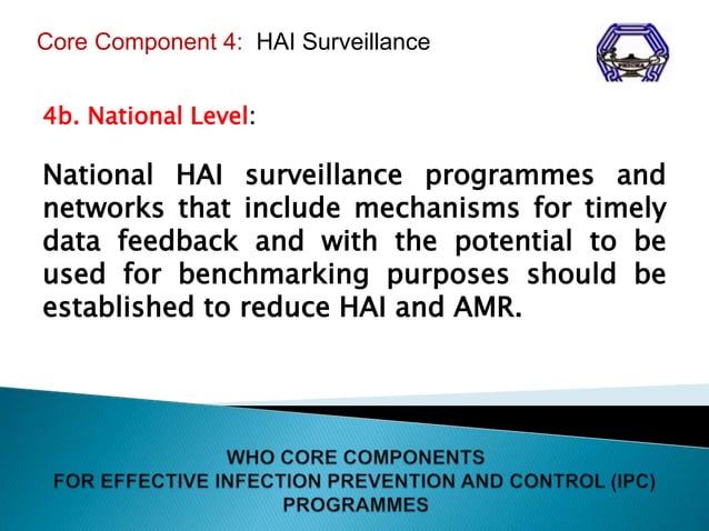 WHO Guidelines on Core Components of Infection Prevention and Control ...