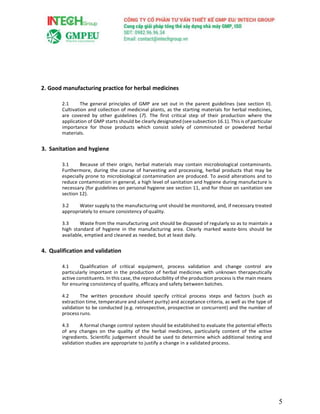 WHO GUIDELINES ON GOOD MANUFACTURING PRACTICES (GMP) FOR HERBAL ...