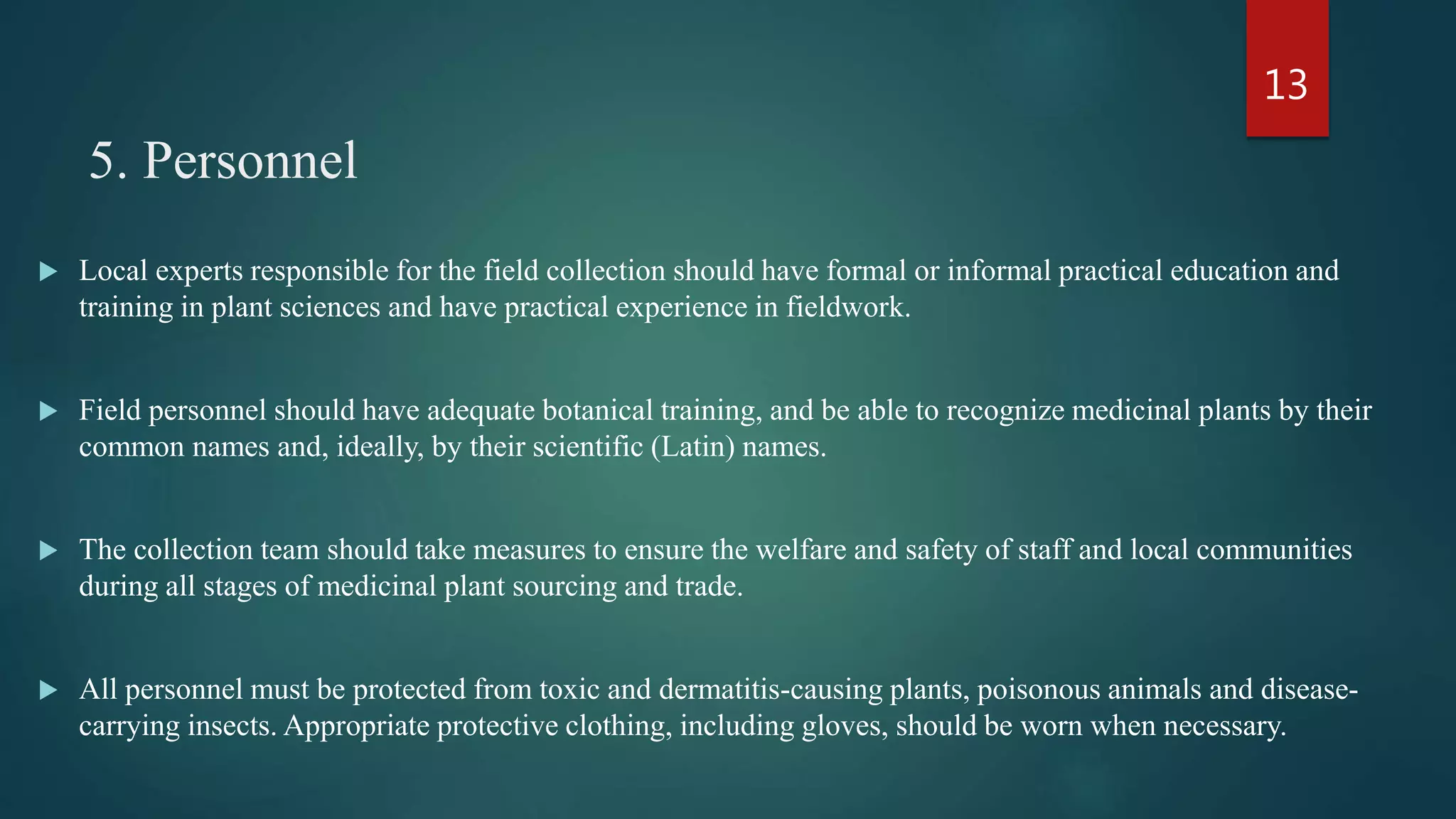 Who guidelines on good agricultural and collection practices medicinal ...
