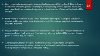 Who guidelines on good agricultural and collection practices medicinal ...