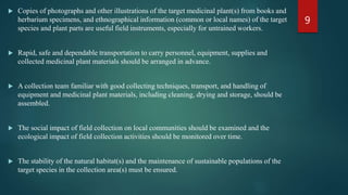 Who guidelines on good agricultural and collection practices medicinal ...