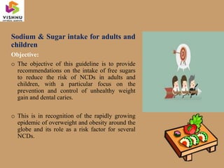 WHO guidelines on Nutrition | PPTX