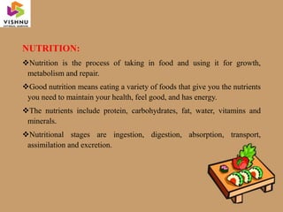 WHO guidelines on Nutrition | PPTX