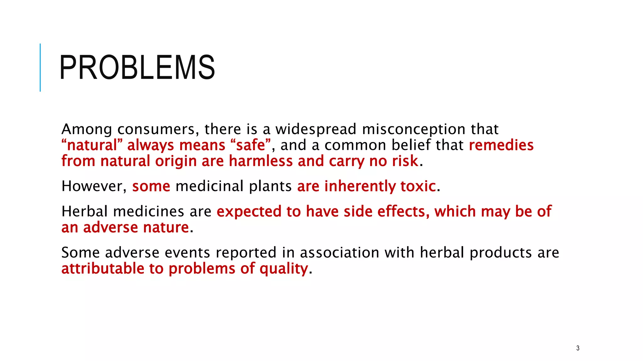 Who guidelines on safety monitoring of natural medicines | PPTX