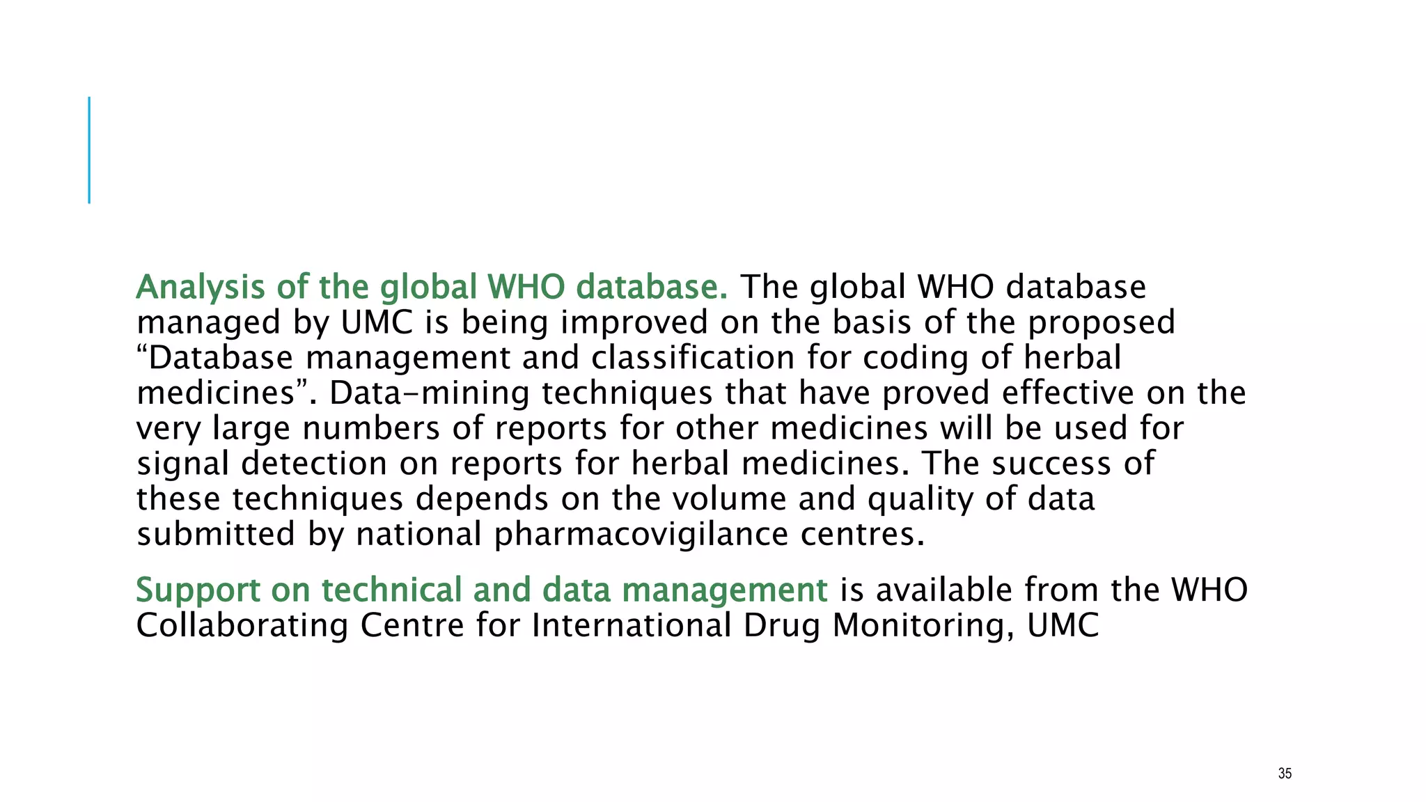Who guidelines on safety monitoring of natural medicines | PPTX