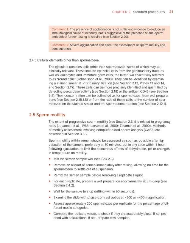 WHO Human Semen Analysis 5th ed | PDF | Infertility | Reproductive Health