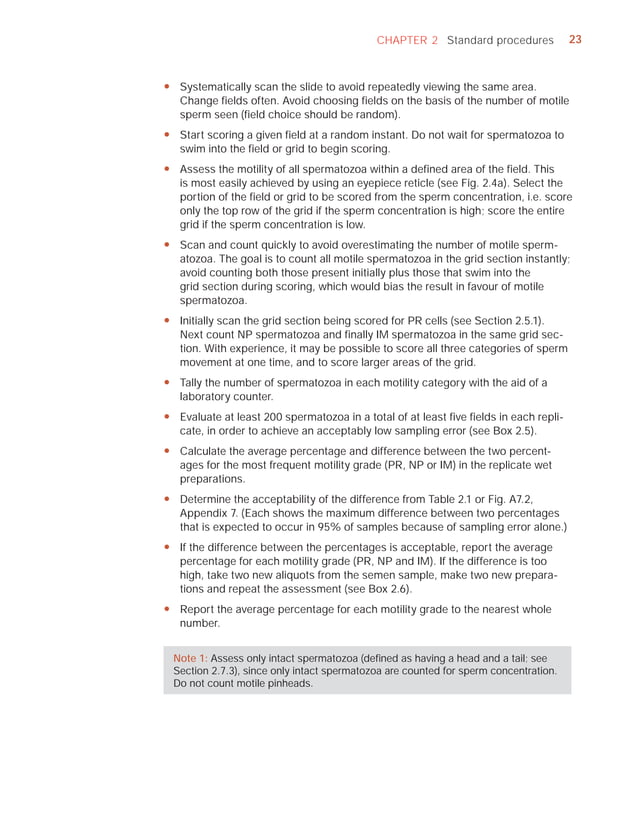 WHO Human Semen Analysis 5th ed | PDF | Infertility | Reproductive Health