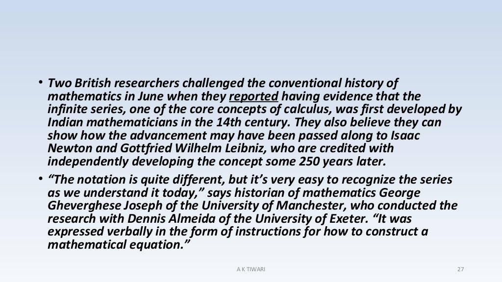 Who invented calculus