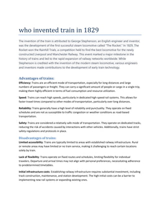 who invented in train.pdf