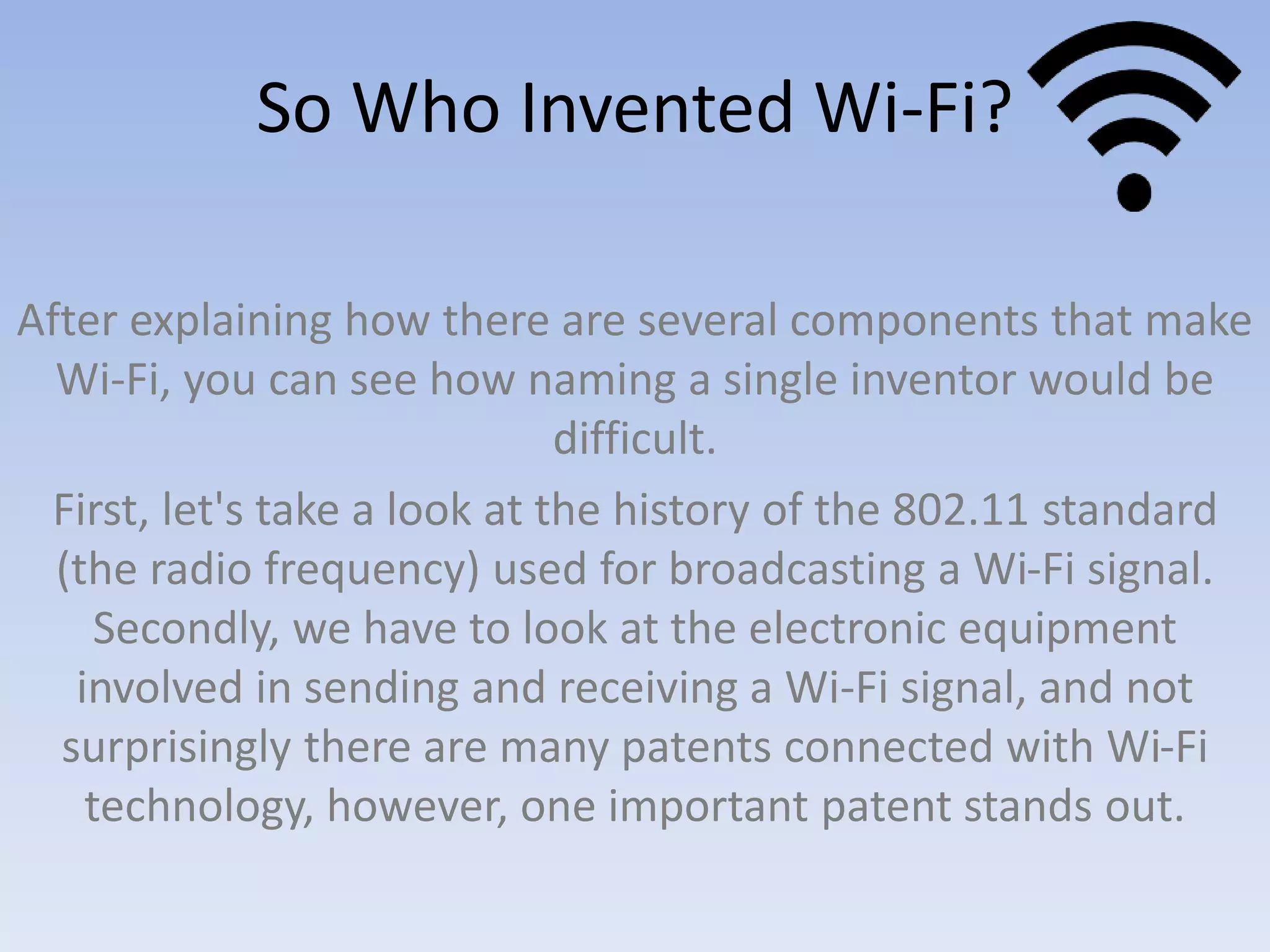 Who invented wi-fi | PPTX