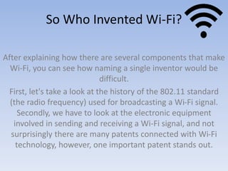 Who invented wi-fi | PPTX