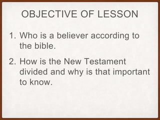 Who is a Believer? | PPTX