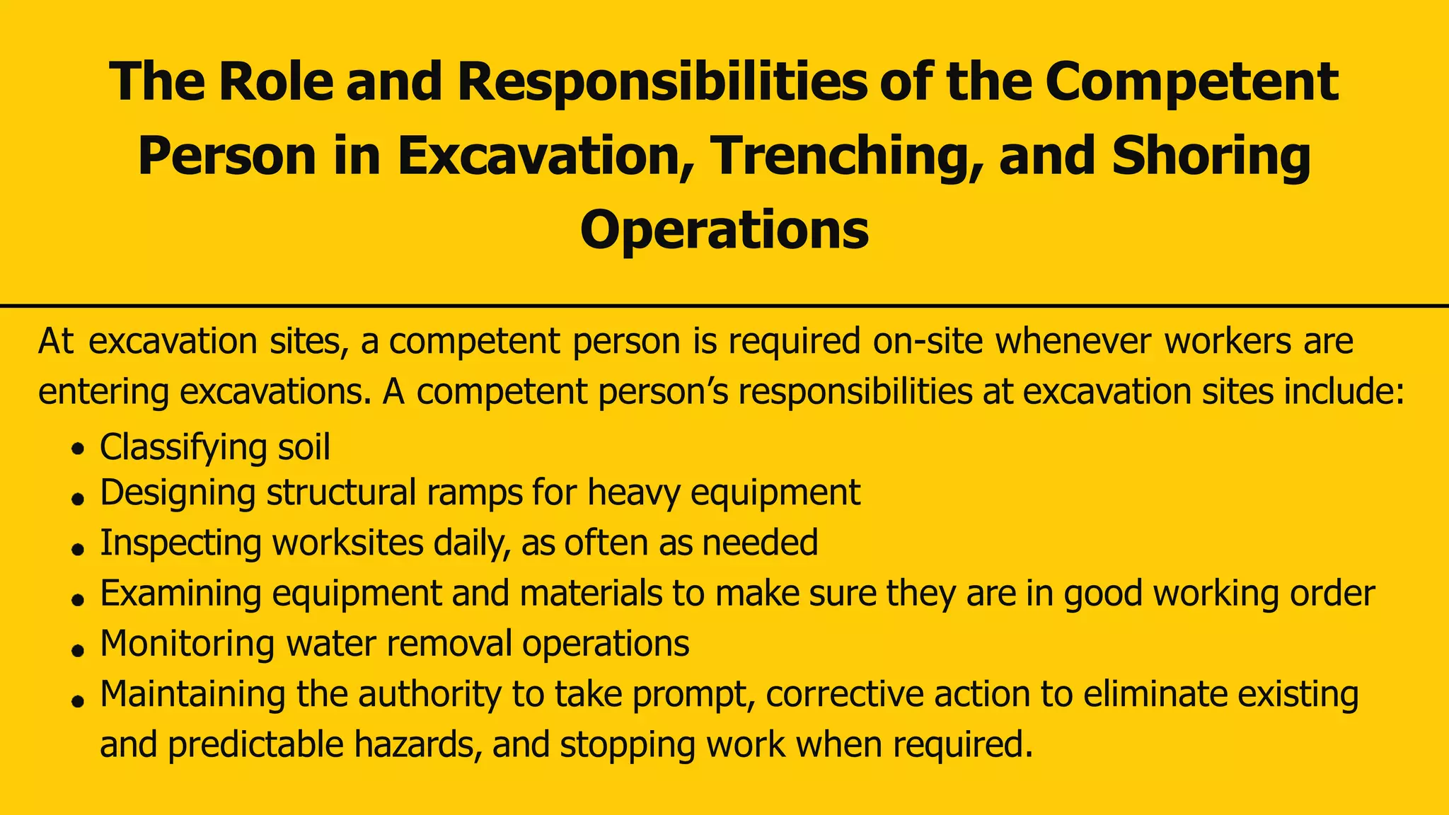 Who is a Competent Person and their Role in Excavation Safety and Fall ...