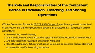 Who is a Competent Person and their Role in Excavation Safety and Fall ...