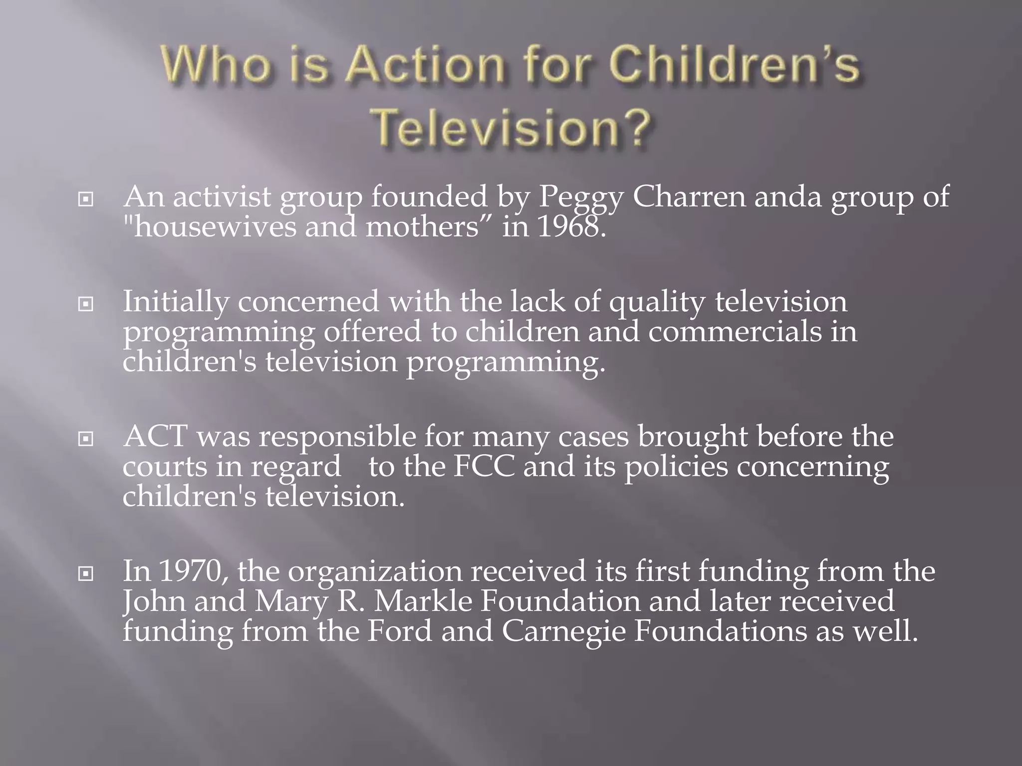 Whois actionforchildrentv | PPTX