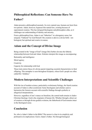 Who Is Adam’s Father in the Bible .docx