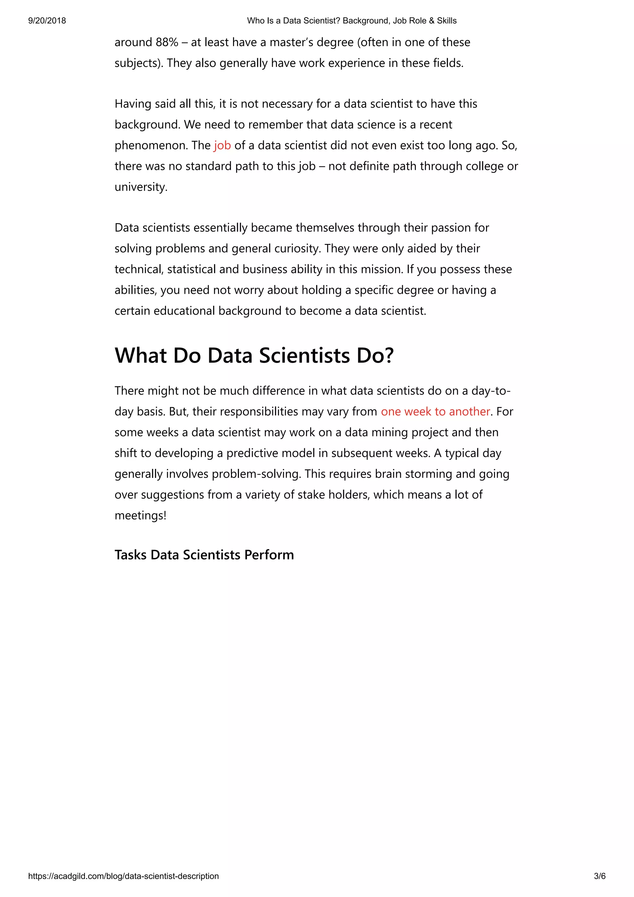 Who is a data scientist | PDF