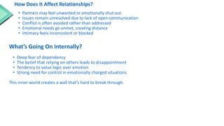 Who is a Dismissive Avoidant Man and How to fix? | PDF