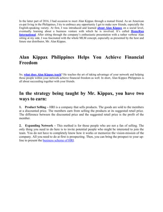 Who is alan kippax ? | PDF