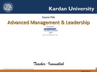 Who is a leader | PPT