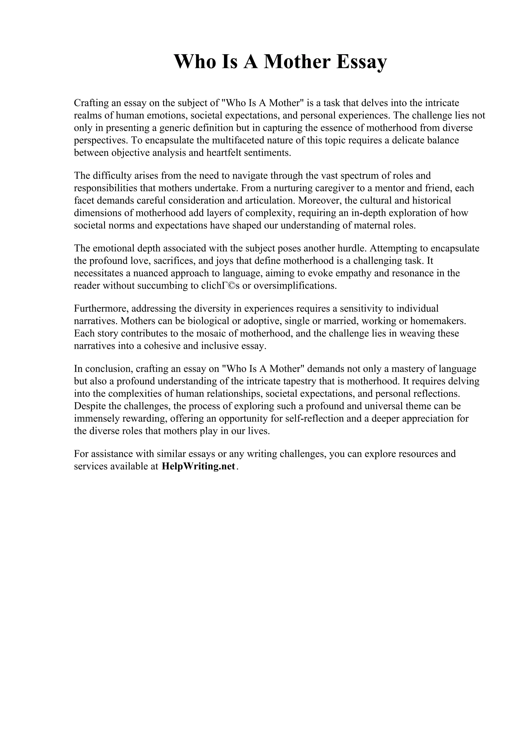 Who Is A Mother Essay.pdf