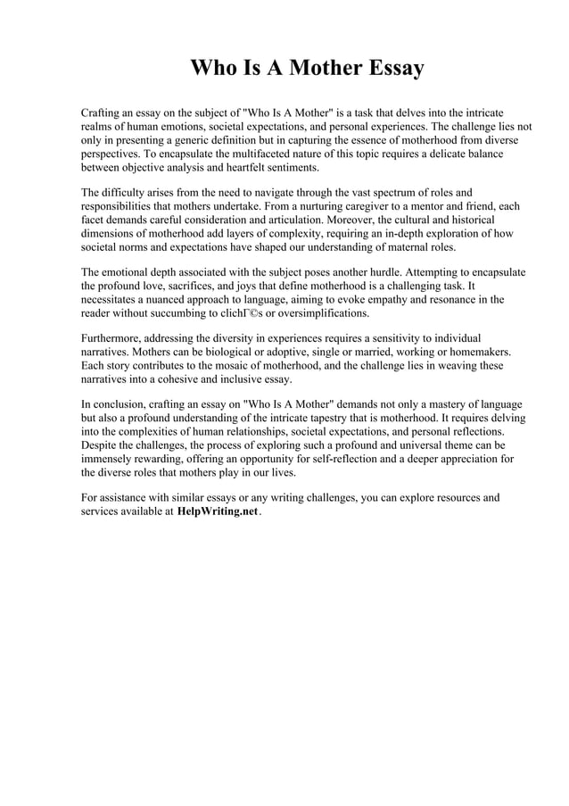 Who Is A Mother Essay.pdf