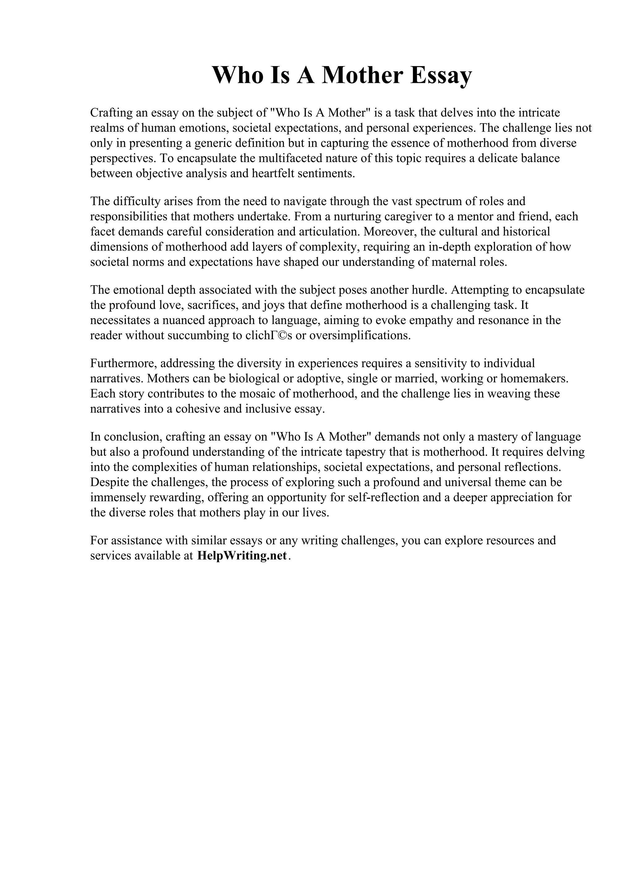 Who Is A Mother Essay.pdf