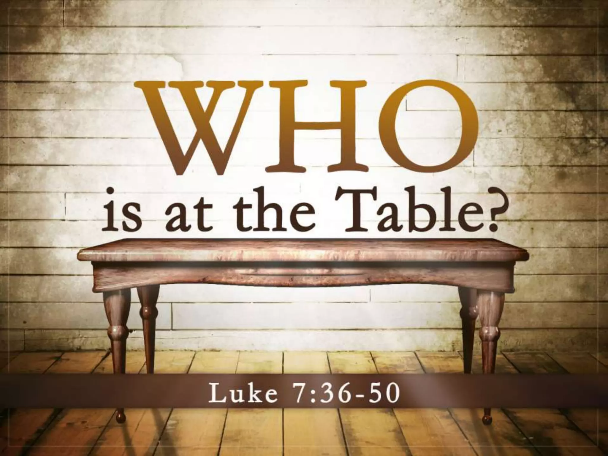 Who is at the Table? | PPTX