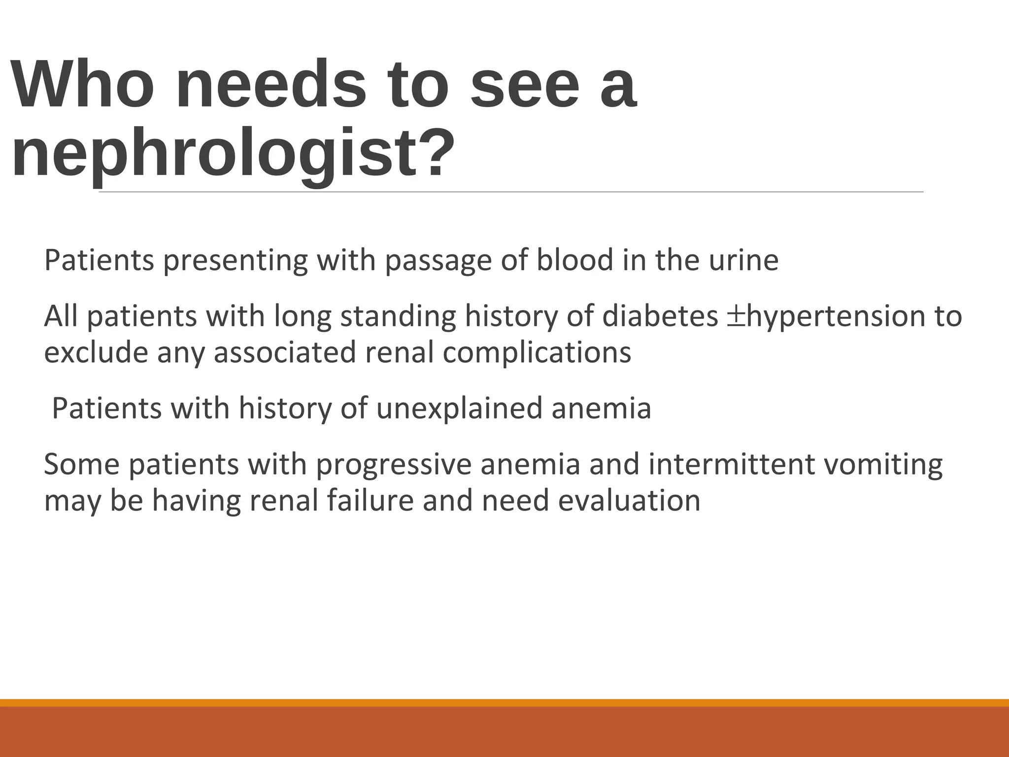 Who is a Nephrologist | PPT