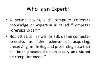 Who is an expert | PPTX