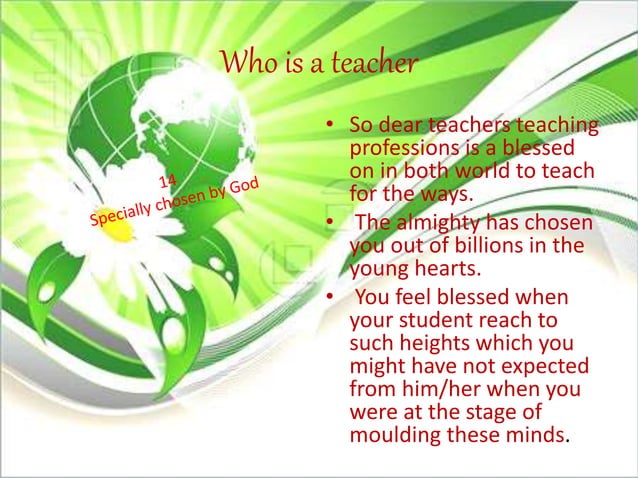 Who Is A Teacher | PPTX