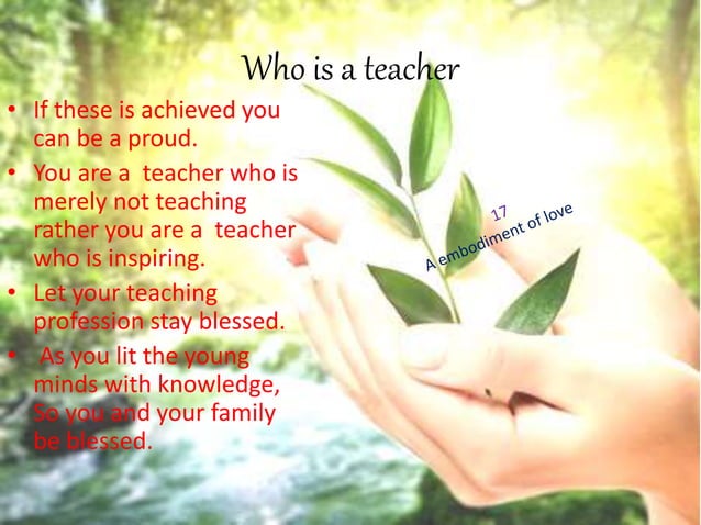 Who Is A Teacher | PPTX