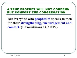 Who Is A True Prophet | PPT