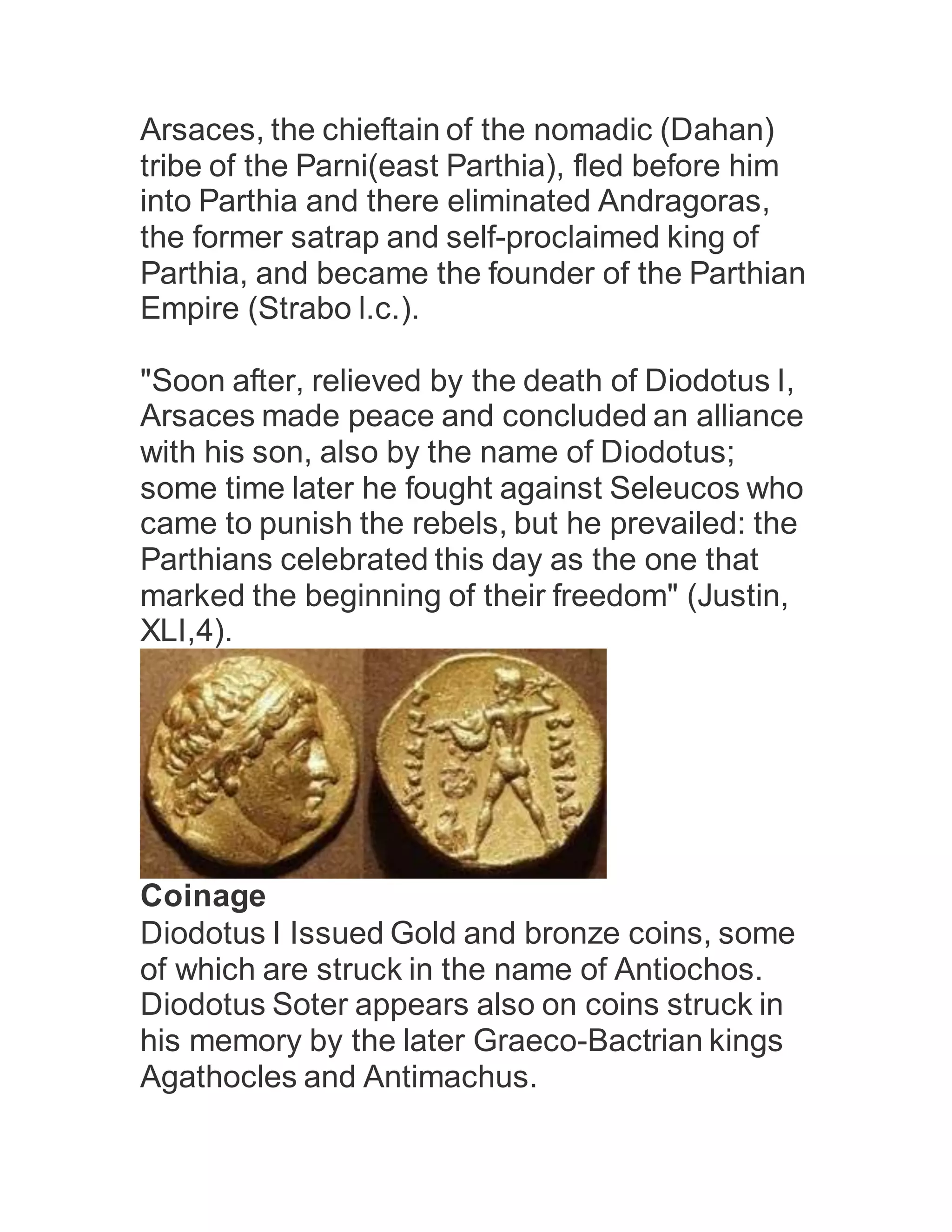 Who is diodotus greek myth . | DOCX