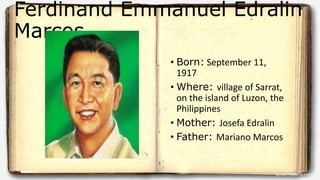 Who is ferdinand marcos | PPT