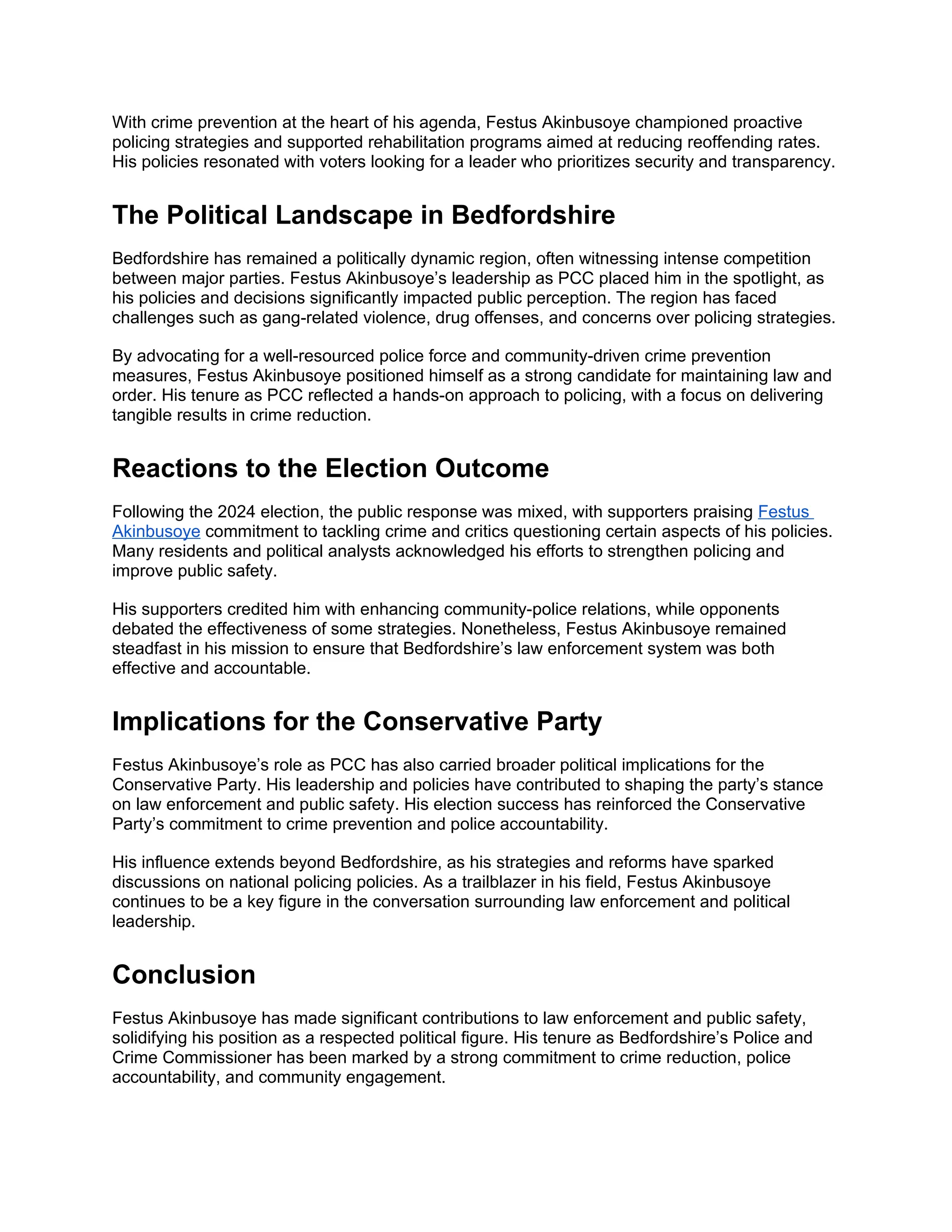 Who Is Festus Akinbusoye? Everything You Need to Know | PDF