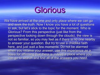 Who is glorious? | PPS