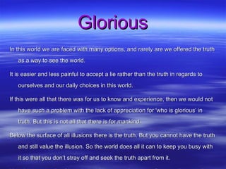 Who is glorious? | PPT