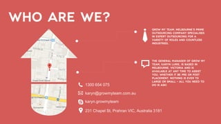 Who is Grow My Team? | PDF