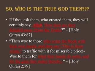 Who Is True God? | PPTX