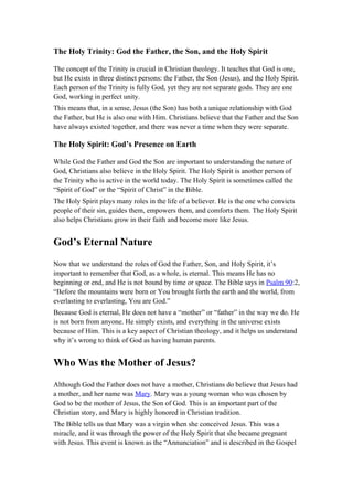 Who is God’s Mother and Father You Should Know.docx