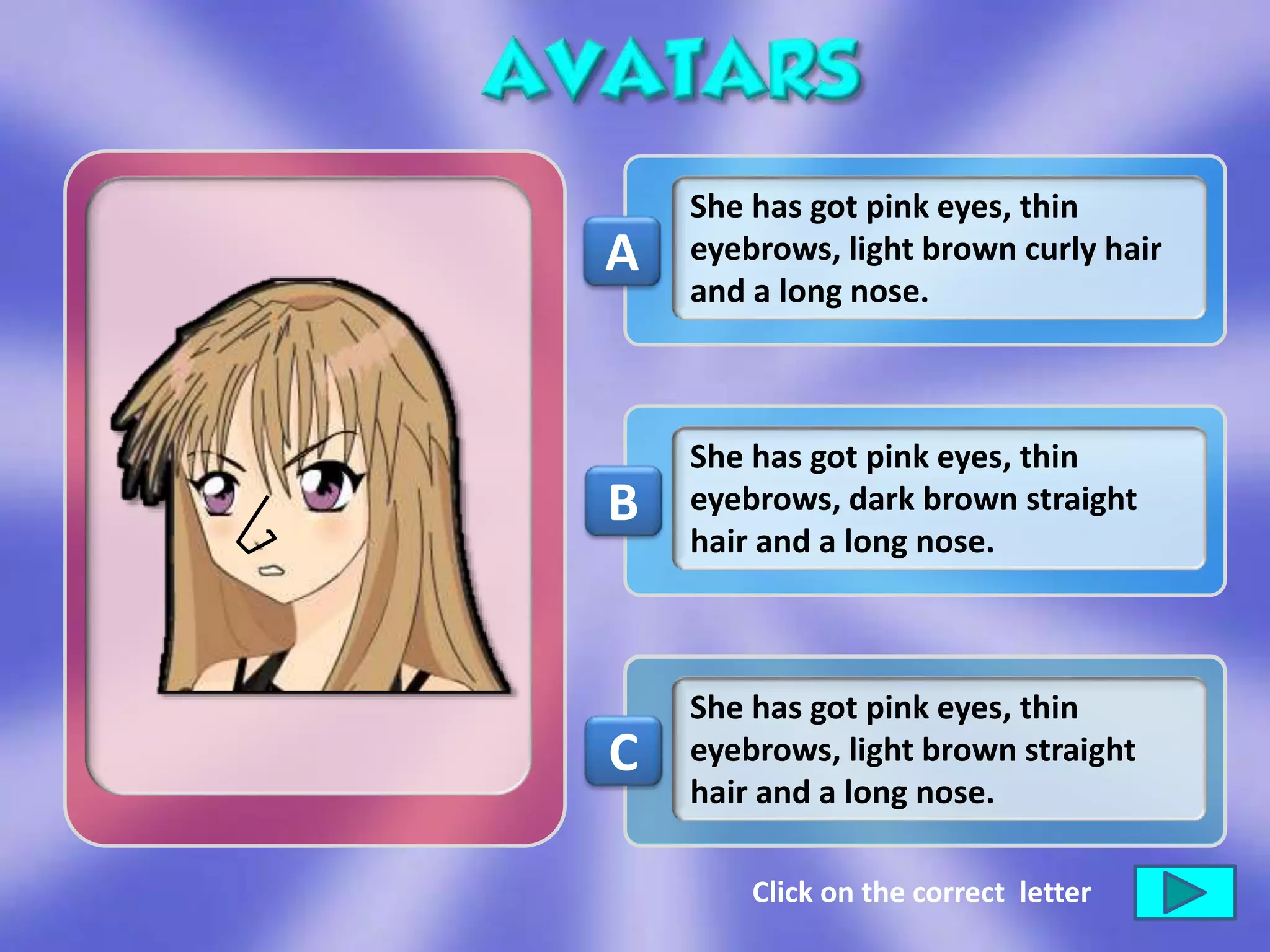 Whoisitdescriptiongames bodyfaceparts powerpoint | PPT
