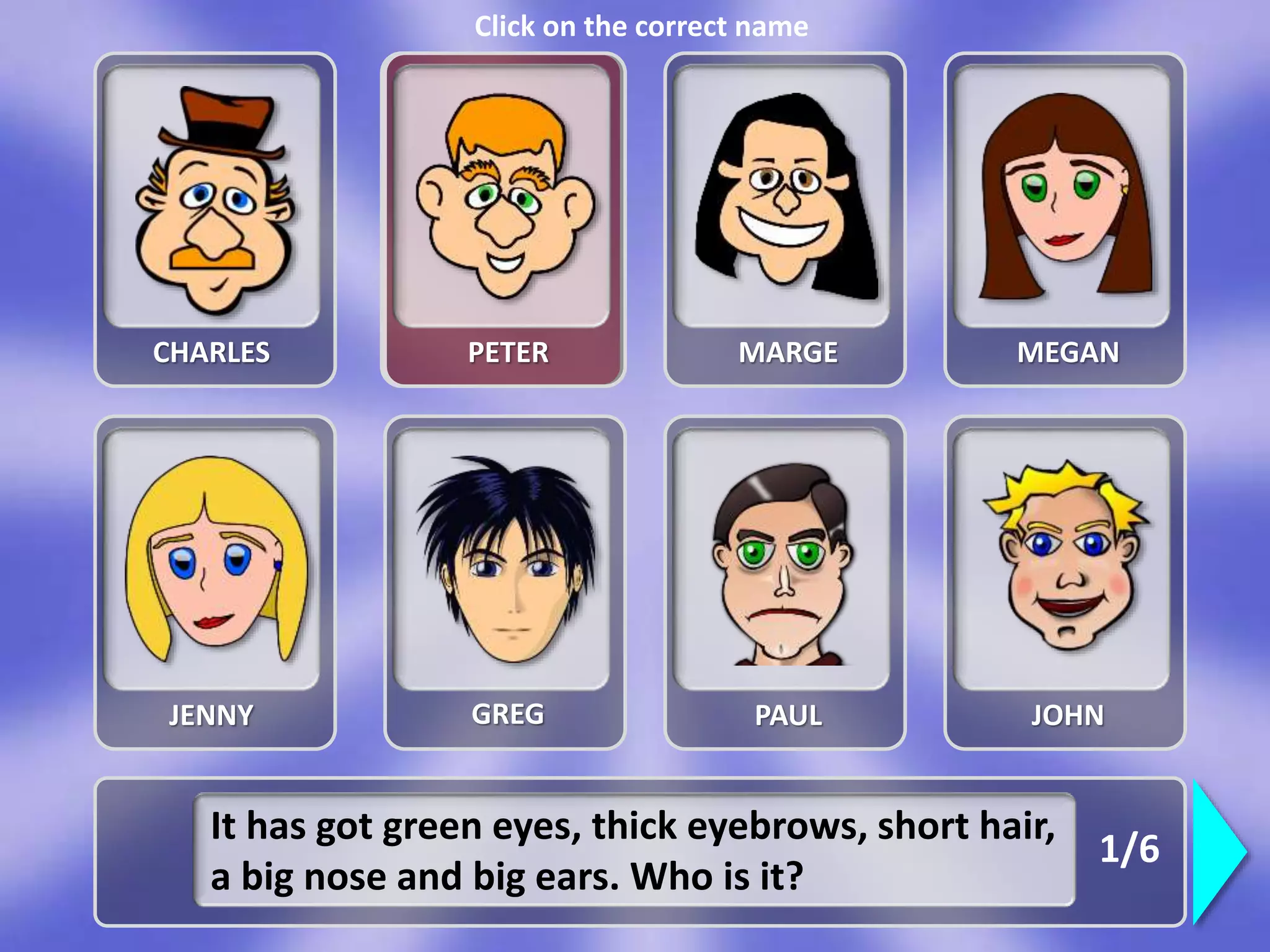 Whoisitdescriptiongames bodyfaceparts powerpoint | PPT