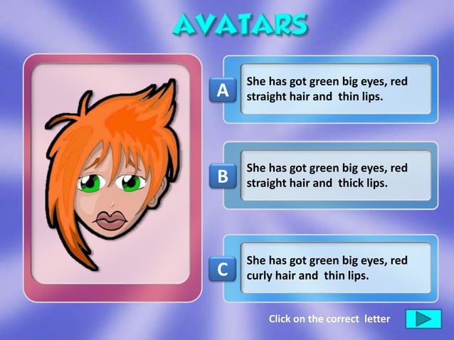 Whoisitdescriptiongames bodyfaceparts powerpoint | PPT