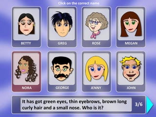 Whoisitdescriptiongames bodyfaceparts powerpoint | PPT