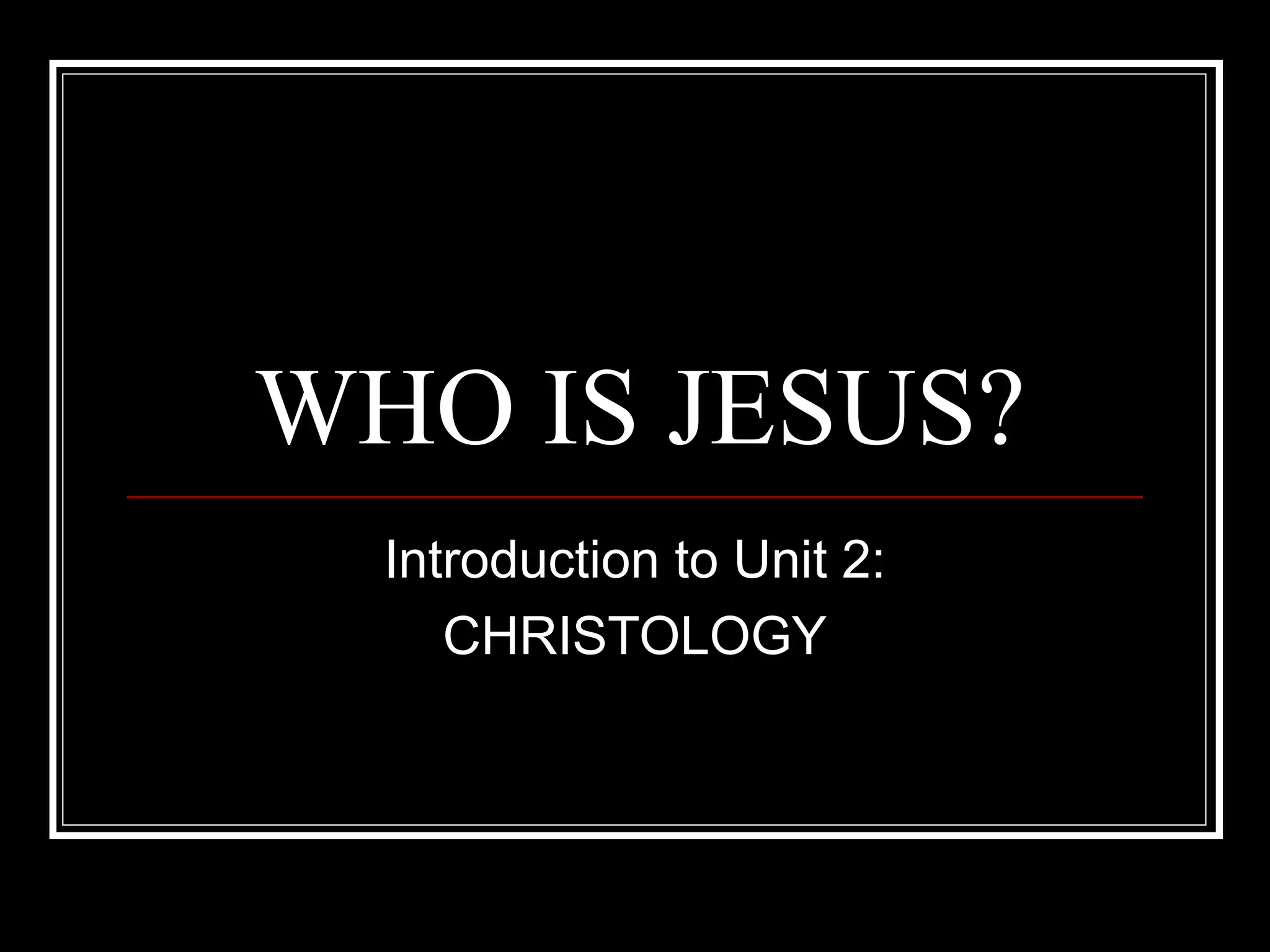 Who is Jesus? | PPT